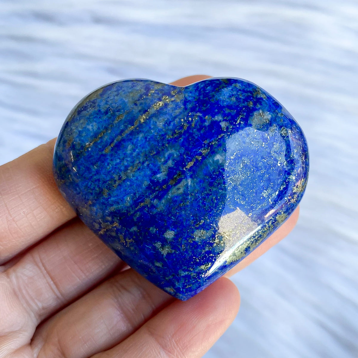 Lapis Lazuli Heart HL6 — Aus Crystals