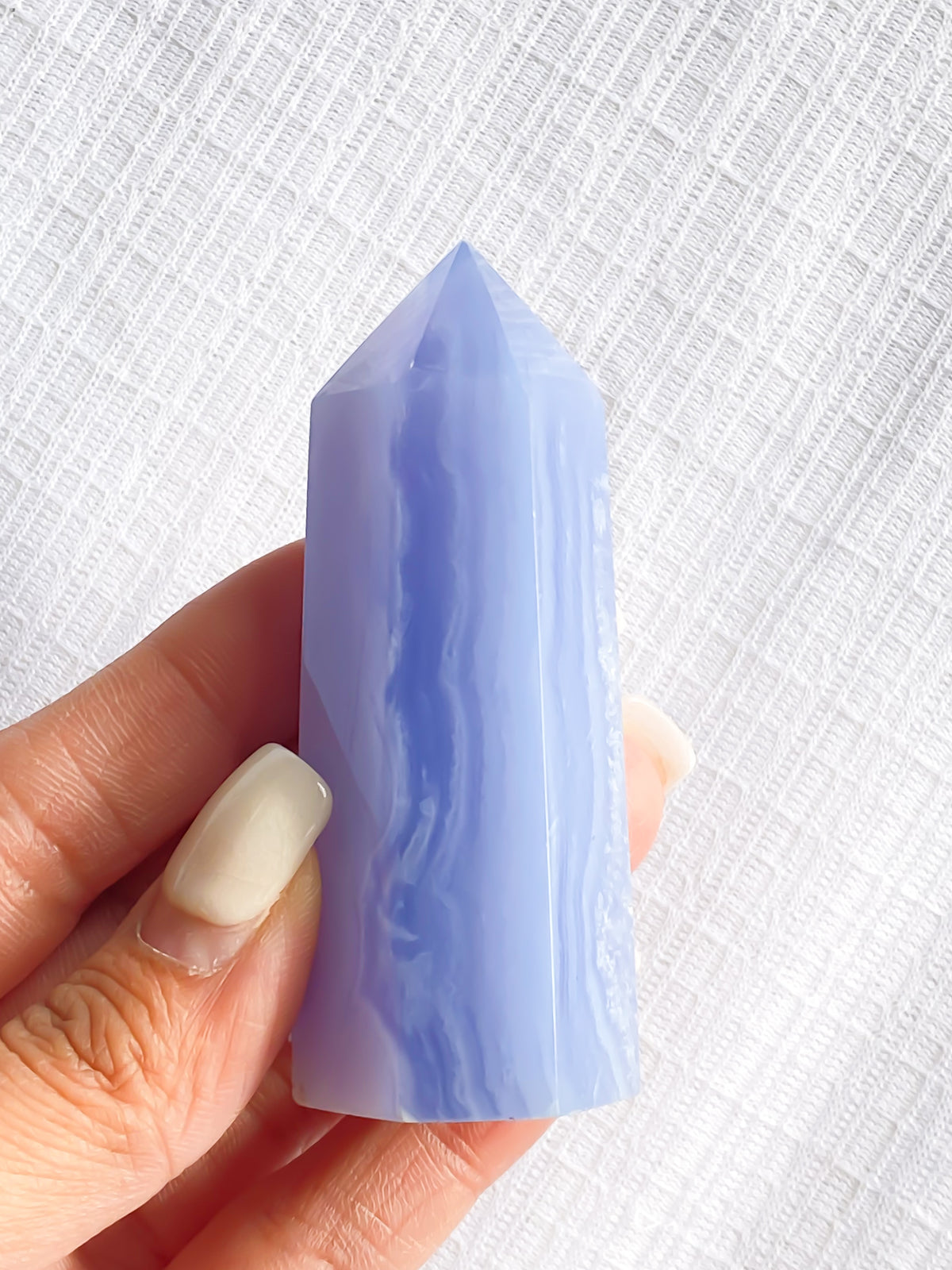Blue Lace Agate Tower BLA5 — Aus Crystals