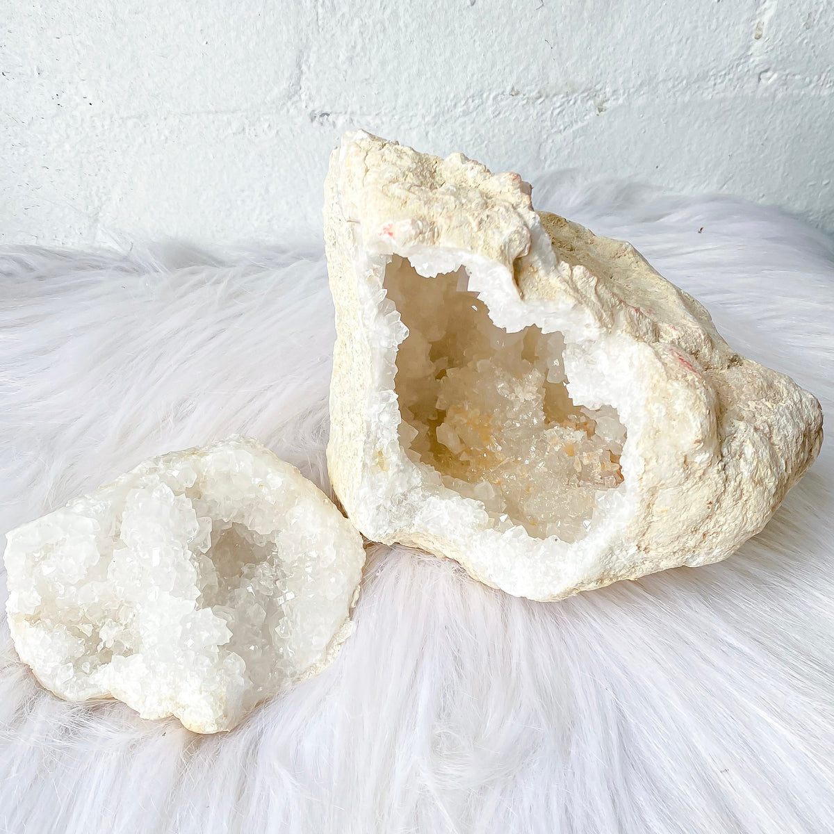 Quartz Thunder Geode - Pair B — Aus Crystals