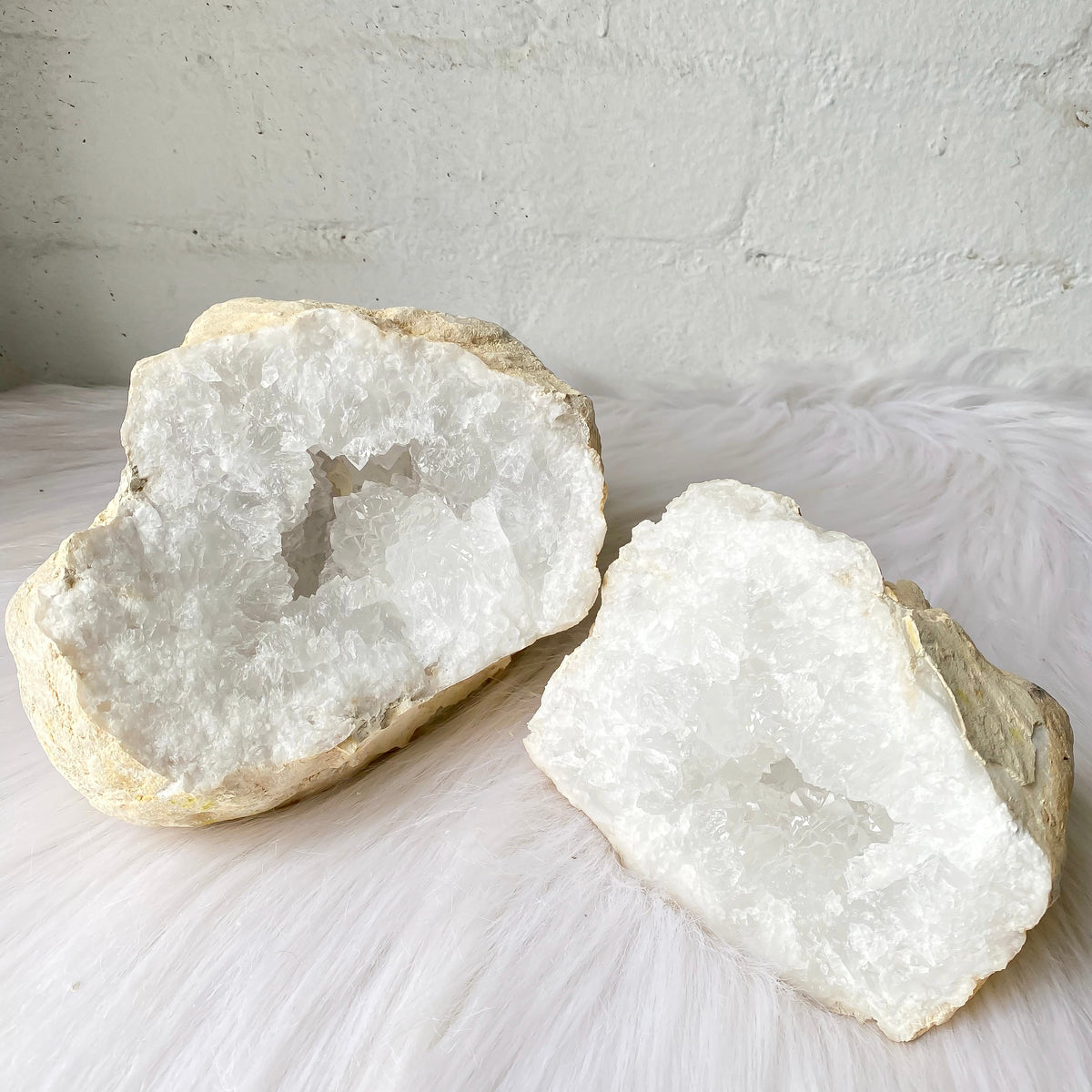 Quartz Thunder Geode - Pair A — Aus Crystals
