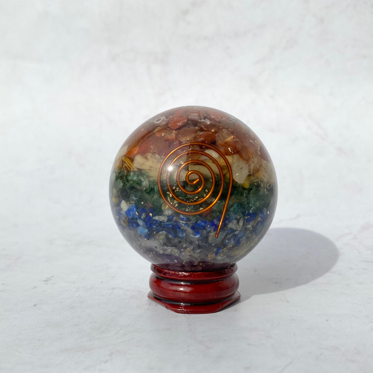 Orgonite Sphere - 7 Chakra — Aus Crystals