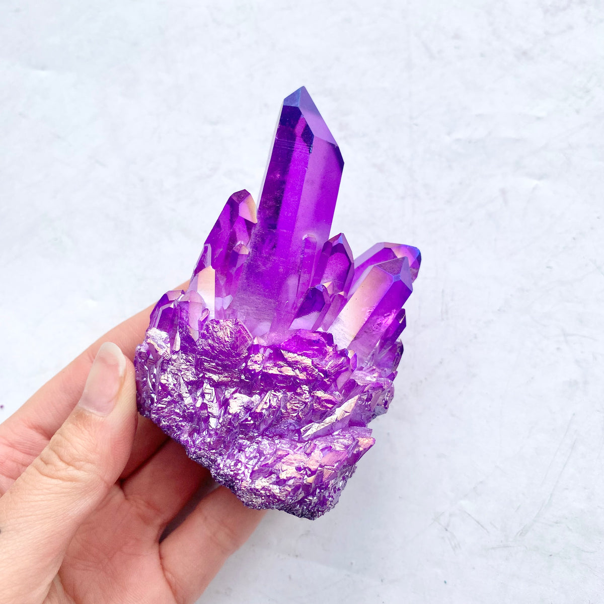 Purple Aura Quartz Cluster AQC97 — Aus Crystals