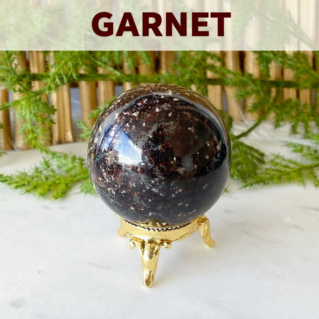 Garnet - Sphere 1pc — Aus Crystals