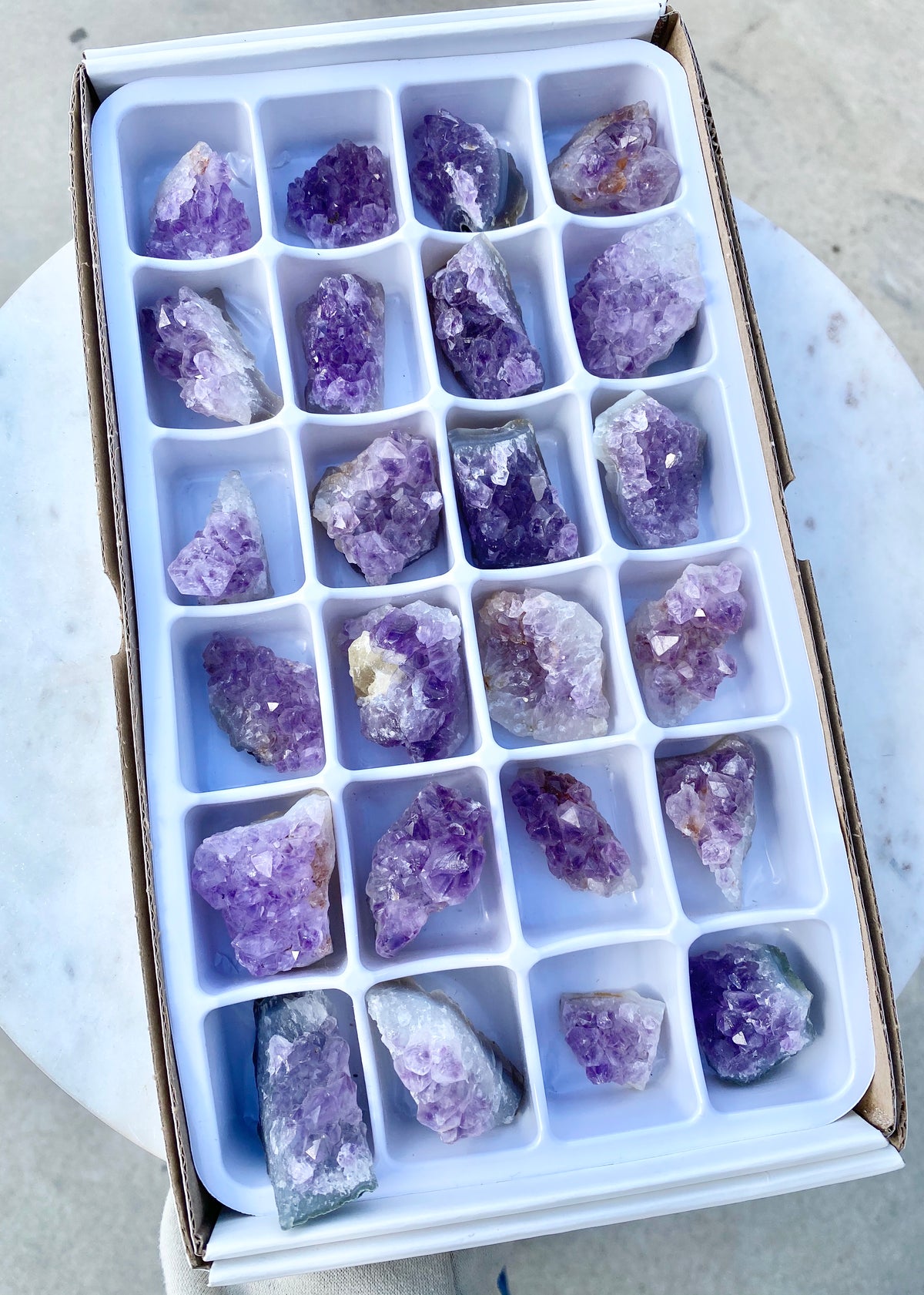 Amethyst Box Raw 24 pc — Aus Crystals
