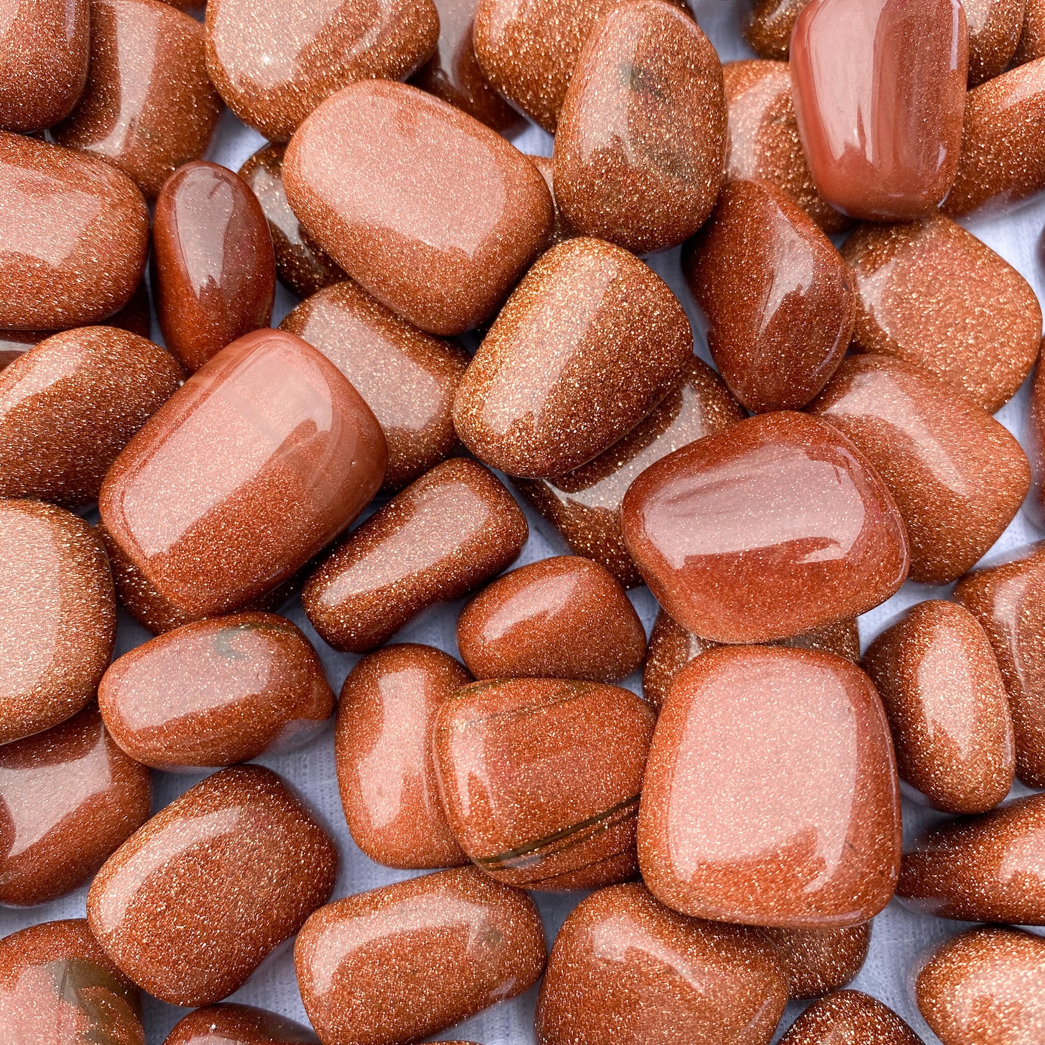 Gold Sandstone Tumbled Stones — Aus Crystals
