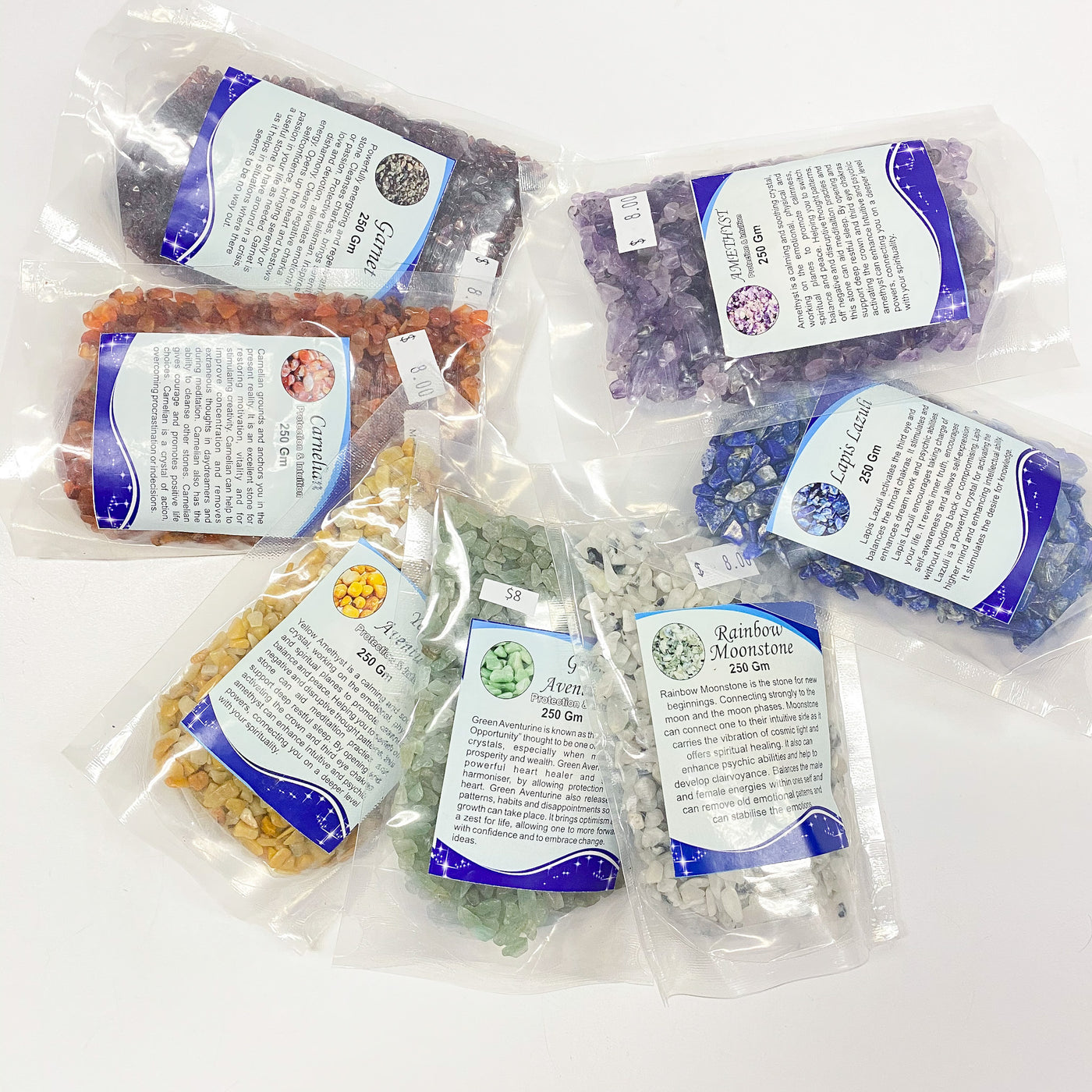 7 Chakra Chips Pack — Aus Crystals