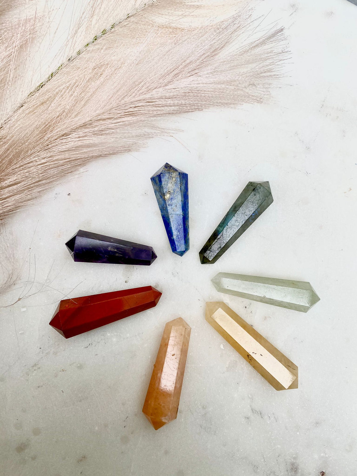 7 Chakra Double Terminator Set — Aus Crystals